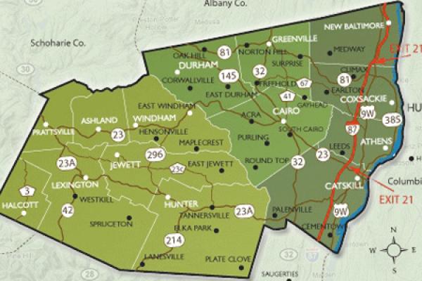 Catskill Mountains Map